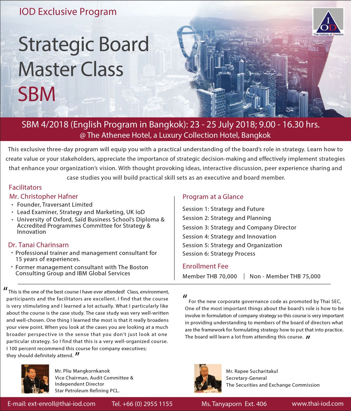 Strategic Master Class - IOD Exclusive Program - Danish-Thai Chamber Of ...